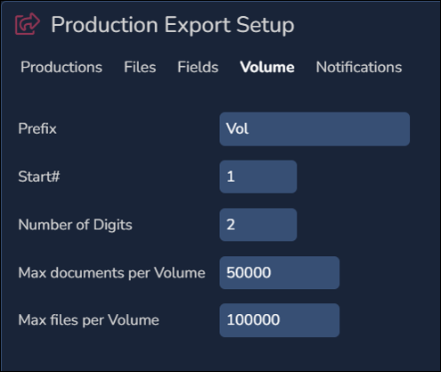 Create a Production Export Job